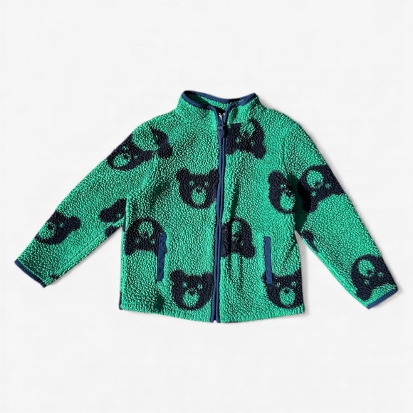 Cat & Jack | Jackets & Coats | Cat Jack Green Fleece Bear Face Zip ...